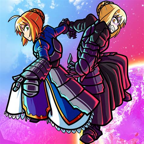 artoria pendragon, saber, and saber alter (fate and 3 more) drawn by panipancakes | Danbooru