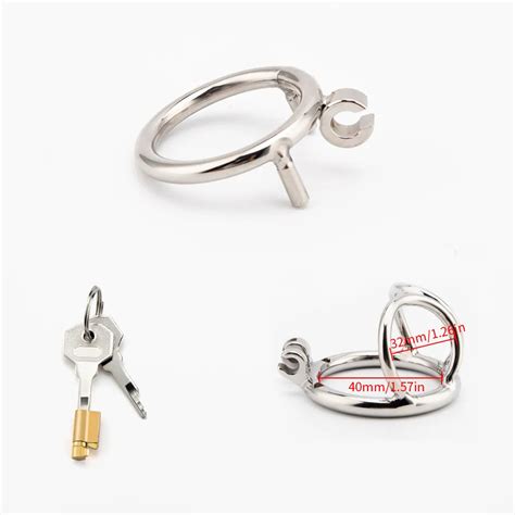 Stainless Steel Small Flat Balls Chastity Cage Testicle Restraints Coc