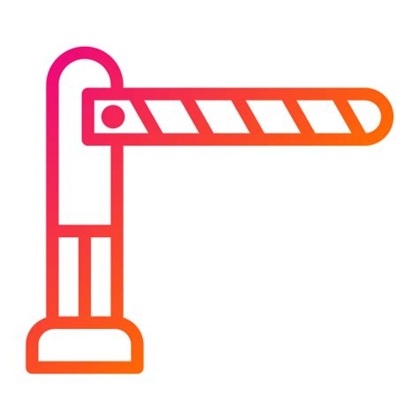 Parking Barrier Generic Gradient Icon