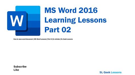 How To Use Font Tab Ms Word Lessons Part 02 Sinhala Sl Geek