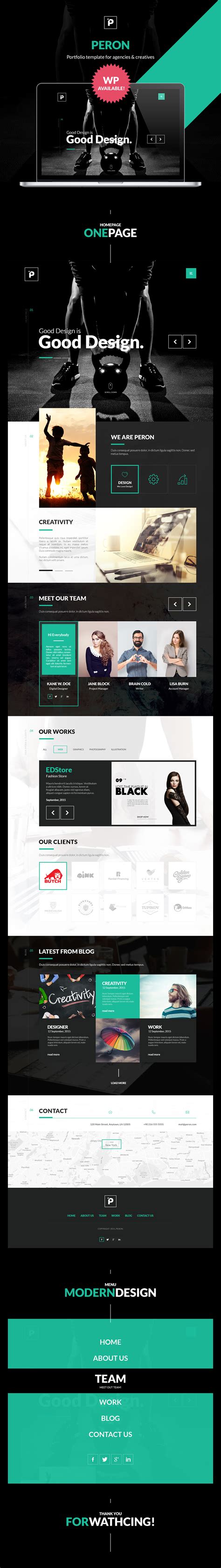 Peron Creative Multi Purpose Wordpress Theme On Behance