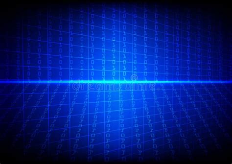 Technology Binary Backgroundvector Illustration Stock Vector