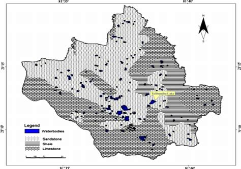 Spatial Distribution Of 85 Surface Water Bodies In Raipur Municipal
