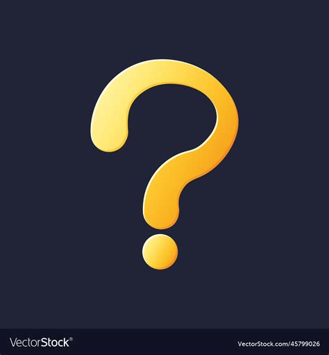 Game Ui Asset Gaming User Interface Question Mark Vector Image