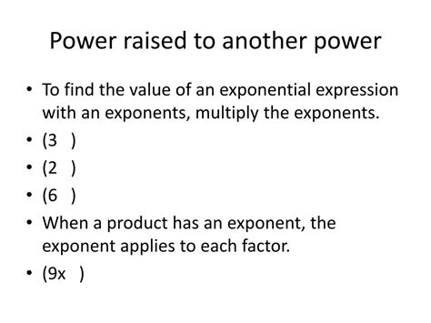 ppt applying properties of exponents powerpoint presentation free