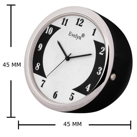 Black And White Ss Evelyn Car Dashboard Analog Clock At ₹ 14500piece