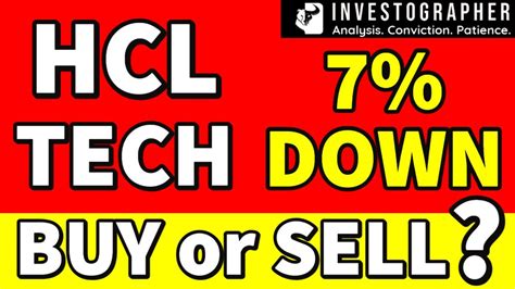 Why Hcl Tech Share Falling Hcl Tech Share Latest News Investographer Youtube