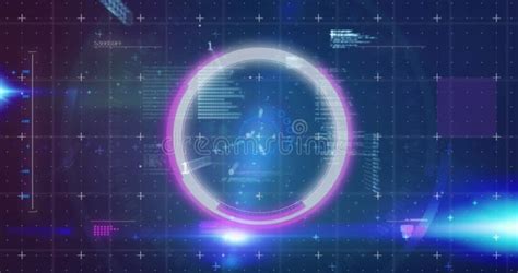 Digital Interface With Futuristic Graphics And Data Visualizations Stock Image Image Of