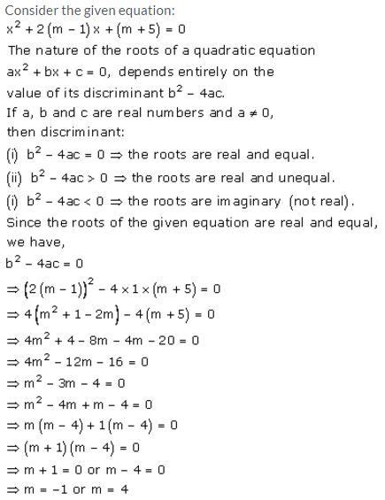 Selina Concise Mathematics Class Icse Solutions Quadratic Equations Artofit
