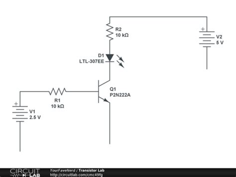 Transistor Lab Circuitlab