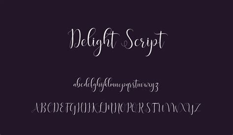 Delight Script Free Font