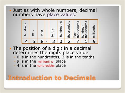 PPT Chapter 3 Decimals PowerPoint Presentation ID 378354