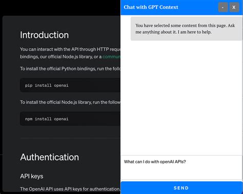 Gpt Context A Chatgpt Extension For Chrome