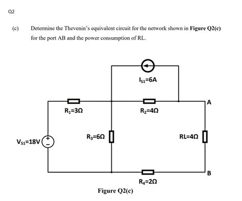 solved q2 c determine the thevenin s equivalent circuit