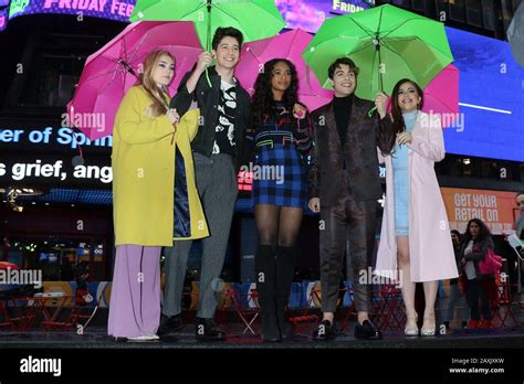 New York NY USA 11th Feb 2020 Meg Donnelly Milo Manheim Chandler Kinney Pearce Joza And