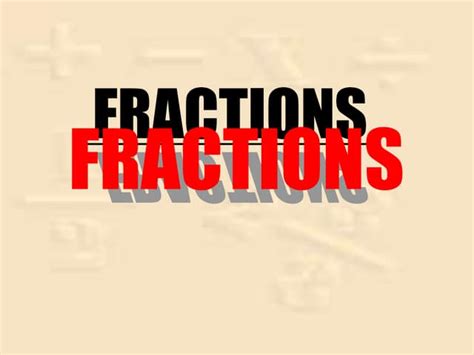 Types Of Fractions Pptx
