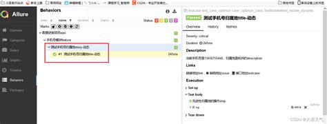 Pytest之allure测试报告03：allure动态自定义报告本地allure03测试报告 Csdn博客