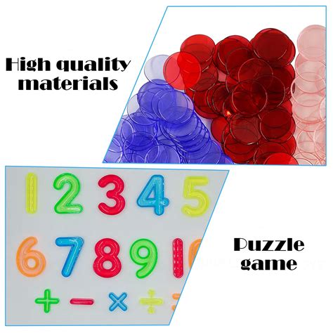 117 Pcs Counters Set Interesting Maths Counters Puzzle Oriented Coloured Counters With Storage