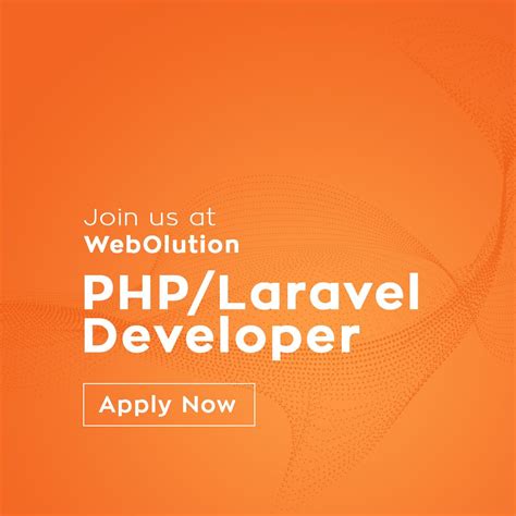 Php Hiring Jobopening Php Laravel Webolution Career Feedelio Webolution