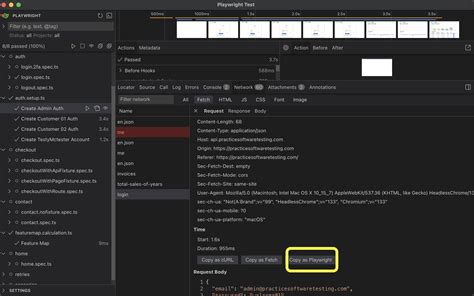 tip playwright trace viewer copy as playwright api request