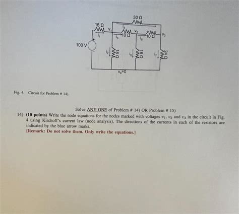 solved fig 4 circuit for problem 14 solve any one of