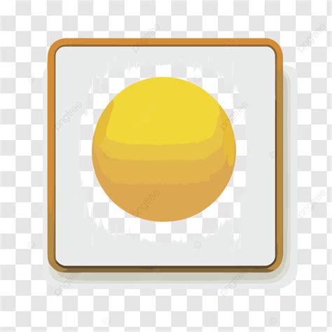 중앙에 태양이 있는 노란색 사각형 버튼 벡터 흰색 배경에 햇빛의 단순한 다채로운 아이콘 그림자 없음 작은 프레임 중앙 Png 일러스트 및 벡터 에 대한 무료 다운로드