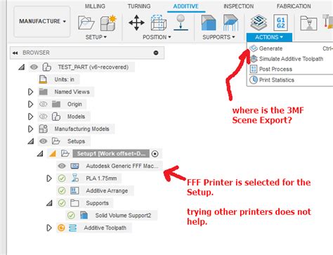 Unable To Export 3mf Scene After Latest Update Autodesk Community