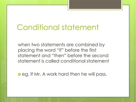 Conditional Statement And Material Implication Ppt