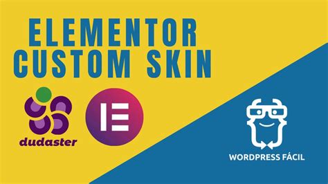Elementor Custom Skin Wordpress Youtube