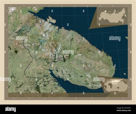 Murmansk Region Of Russia High Resolution Satellite Map Locations Of
