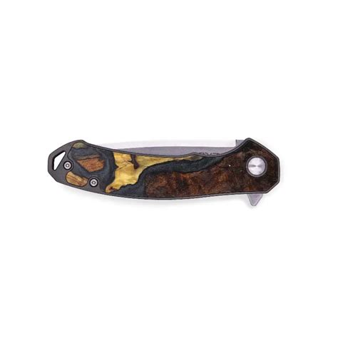 Edc Woodresin Pocket Knife Hedvige Pure Black 604989
