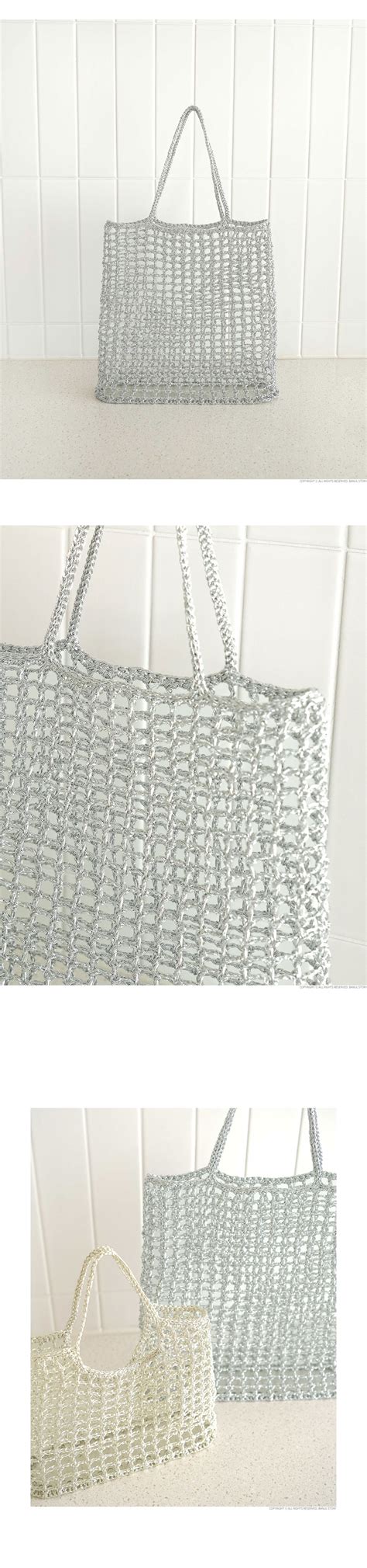 Diy 메탈코어 클리어 메탈 네트백 2종 세트동영상 바늘이야기