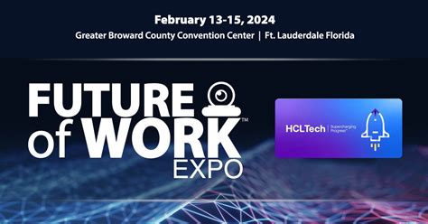 Hcl Tech Signs On As A Gold Sponsor For The Future Of Work Expo Part Of The Techsupershow