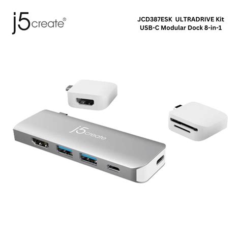 J Create Ultradrive Kit Usb C Modular Dock In Jcd Esk Msl Digital Online Store