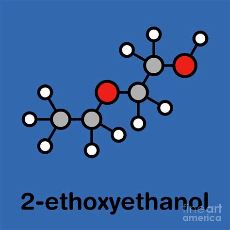 2 Ethoxyethanol Solvent Molecule Photograph By Molekuul Science Photo Library Pixels