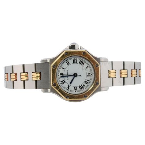 Vintage Cartier Trianon Santos Extra Thin Large Size Circa 1978 1980