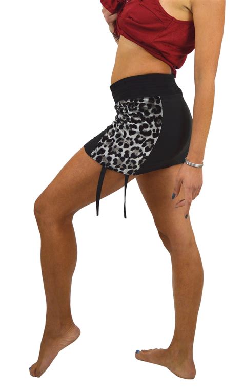 Booty Skirt Leopard Print Rave Outfit Womens Shapewear Booty Etsy