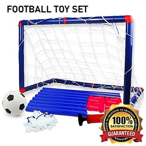Palang Tiang Gol Bola Sepak Budak Set Tiang Gol Bola Jaring Gol Football Goals Soccer Goal Post