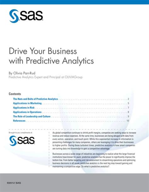 Predictive Analytics An Overview Pptx