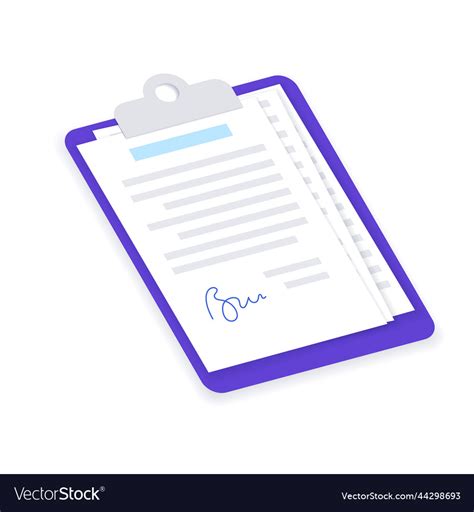 Document Paper Page Royalty Free Vector Image Vectorstock