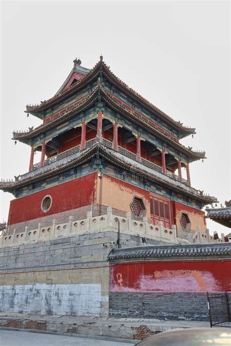 Majestic View Of Daci Pavilion In The City Of Baoding Hebei Province