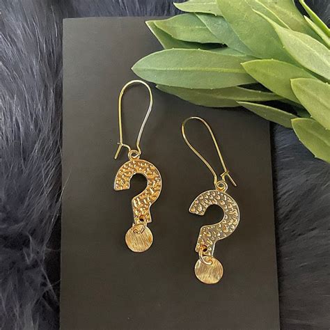 Question Mark Earrings Etsy