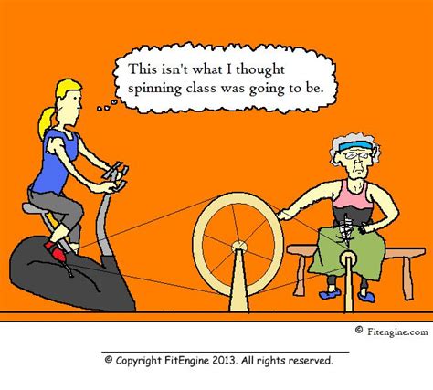 Fitengine Fitness Funnies Spinning Class Fitengine