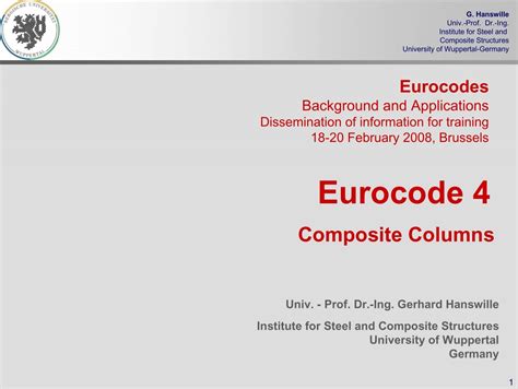 Composite Columns Eurocodes