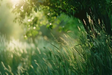 A Warm Glow Illuminates The Underside Of Tree Leaves Highlighting Their Delicate Structures And