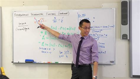 Differentiating Trigonometric Functions 2 Of 2 Example Using Quotient Rule Youtube