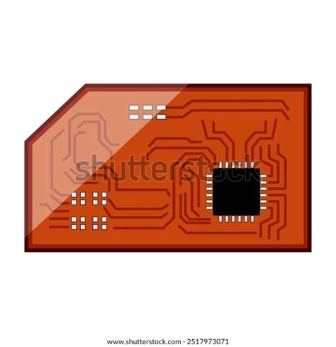 Processor Microcontroller Cartoon Microchip Arduino Abstract Stock