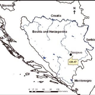 Location Map Of The Crna Rijeka Cr 17 Borehole Download Scientific