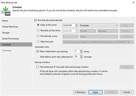 Create A Backup Job In Veeam