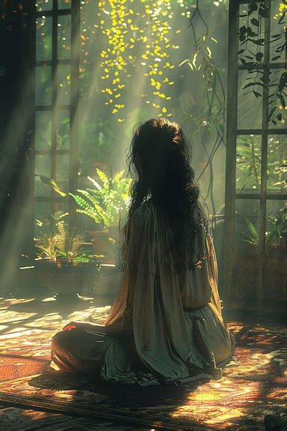 Premium Photo A Serene Digital Artwork Of The Peaceful Moments Of